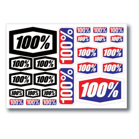 Stickers 100% 28 autocollants - Motoblouz.com