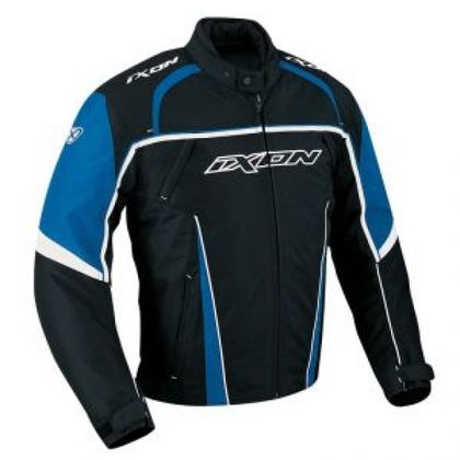 Ixon TYPHON BLACK AND BLUE Motorcycle Jacket - Motoblouz