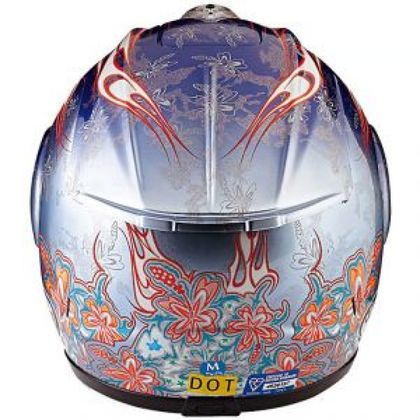 Casque intégral Suomy EXTREME FLOWERS BLUE/SPARK - Motoblouz.com