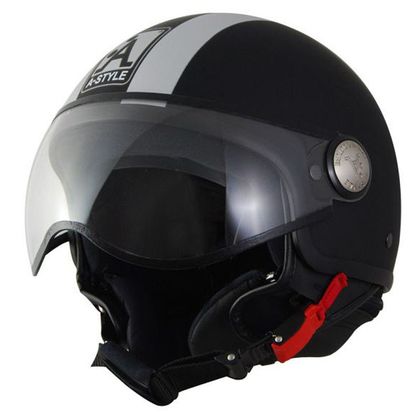 Casque jet A-Style A-STYLE NOIR MAT - Motoblouz.com