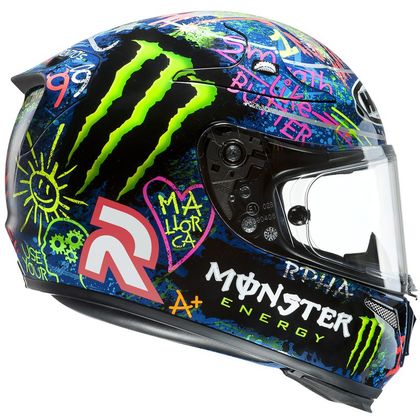 Casque intégral Hjc RPHA 10 PLUS - GRAFFITI LORENZO - Motoblouz.com