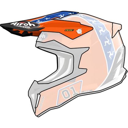 Visière TT Airoh POUR CASQUE STRYCKER HAZZARD - Motoblouz.com