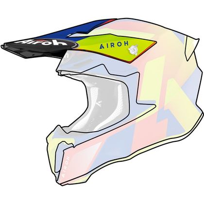 Visière TT Airoh POUR CASQUE TWIST 2.0 LIFT - Motoblouz.com