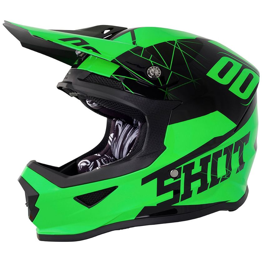Cross helmet Shot FURIOUS SPECTRE - NEON GREEN GLOSS - Motoblouz.com