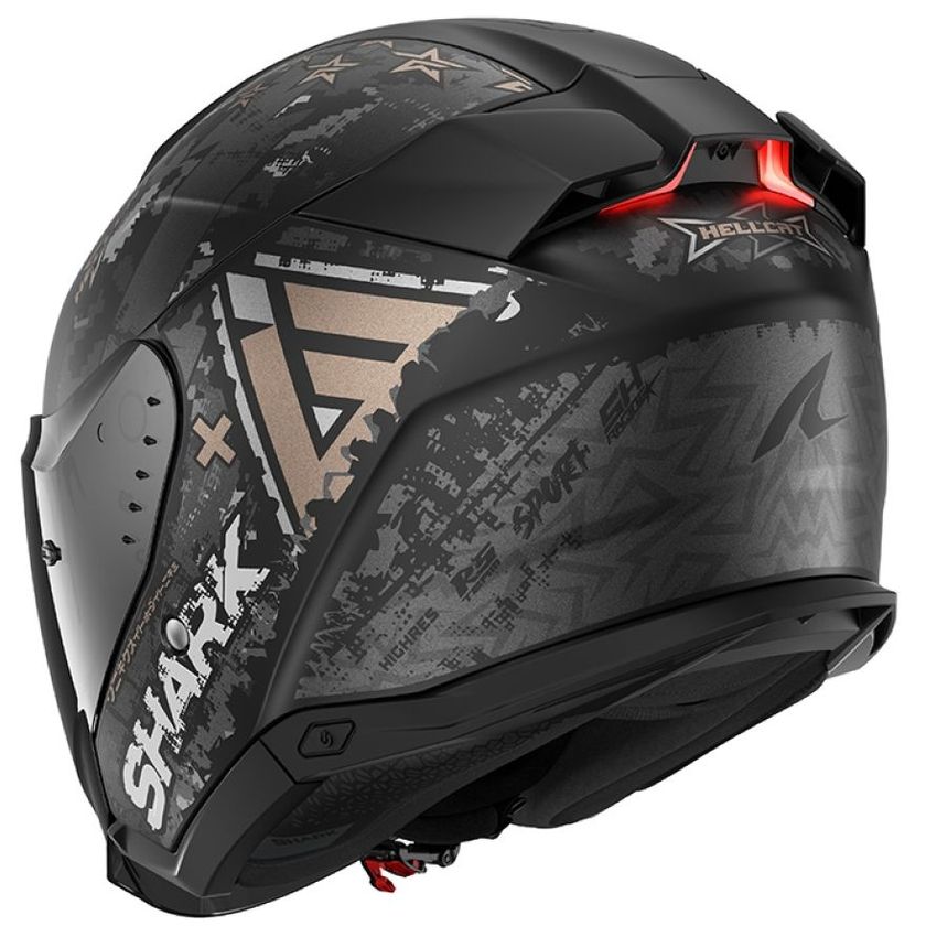 Jethelm Shark SKWAL i3 JET HELLCAT - Motoblouz.com