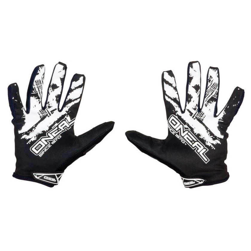 Cross gloves O'Neal JUMP SHOCKER BLACK WHITE - Motoblouz.com
