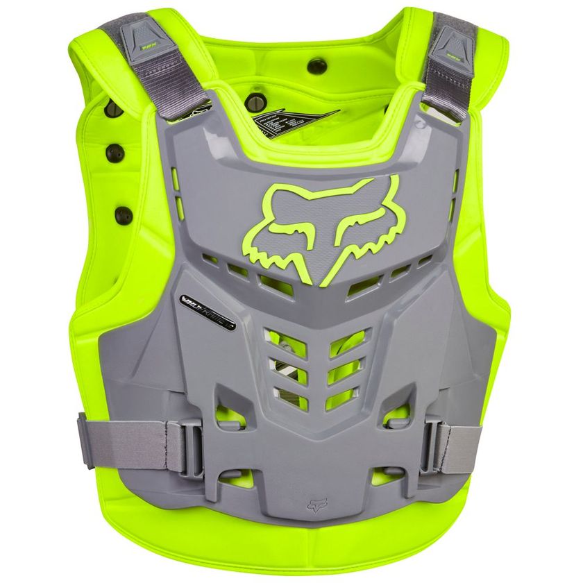 Pare pierre Fox destockage PROFRAME LC ROOST DEFLECTOR - JAUNE GRIS ...