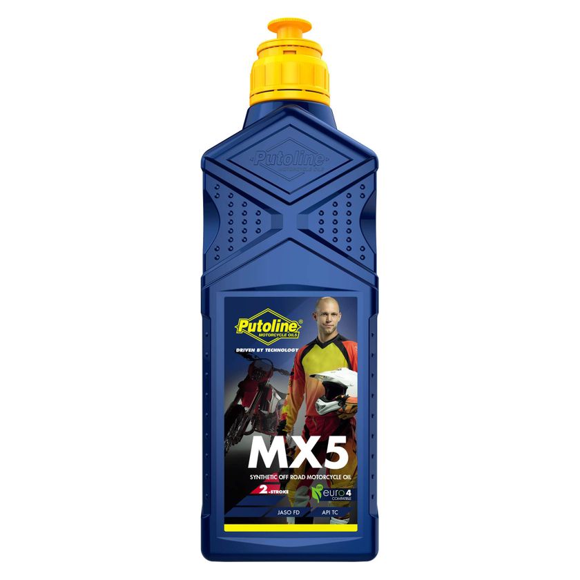 Aceite de motor Putoline 2 Tiempos MX 5 1 L 1 universal - Motoblouz.es