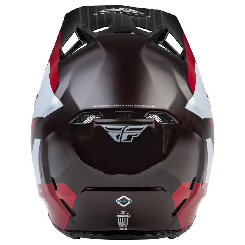 Cross helmet Fly FORMULA CARBON PRIME - ROUGE/BLANC/ROUGE CARBON ...