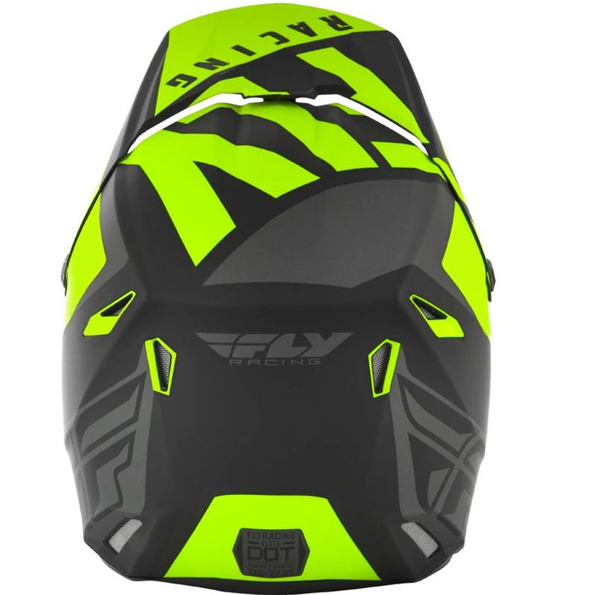 Cross helmet Fly ELITE - VIGILANT - MATTE BLACK HI-VIS - Motoblouz.com
