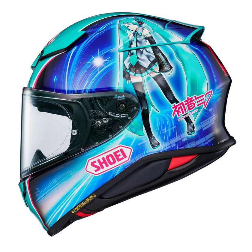 Full-face helmet Shoei NXR2 - HATSUNE MIKU - Motoblouz.com