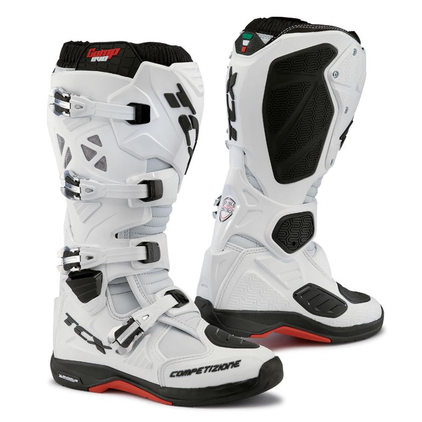 Cross boots TCX Boots COMP EVO MICHELIN WHITE - Motoblouz.com