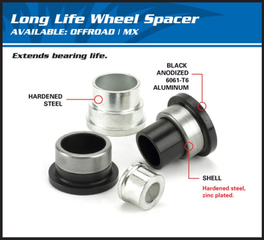 Wielafstandhouders All Balls Achterwiel afstandsbussenset - Motoblouz.com