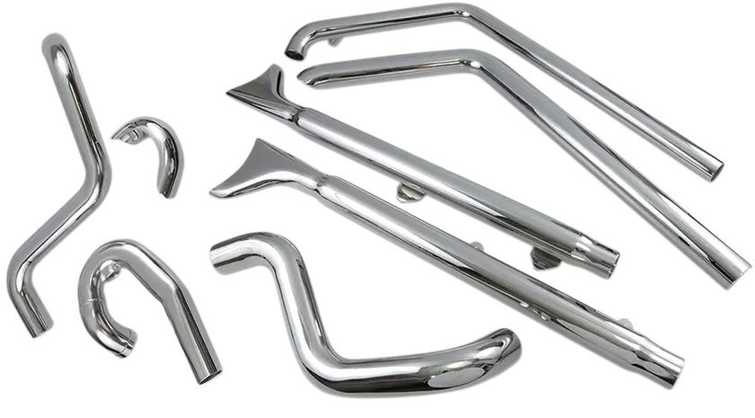 Full Line Bassani Xhaust Fishtail Duals - Motoblouz.com