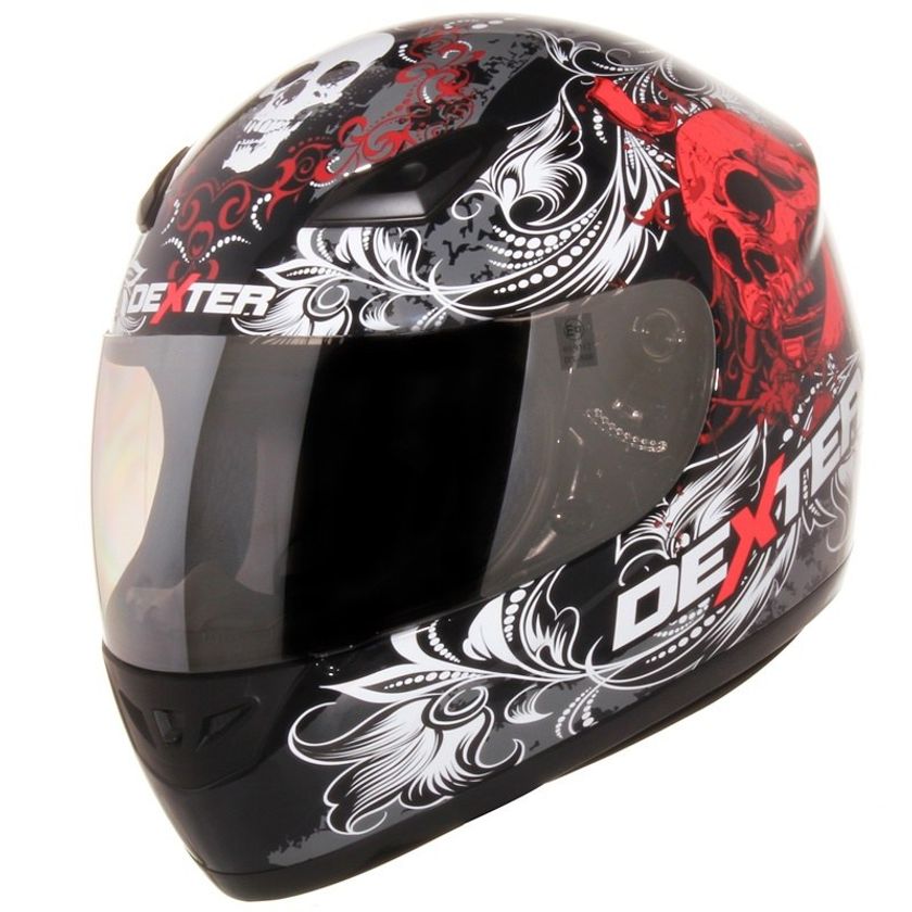 Full-face helmet Dexter SKULL - Motoblouz.com