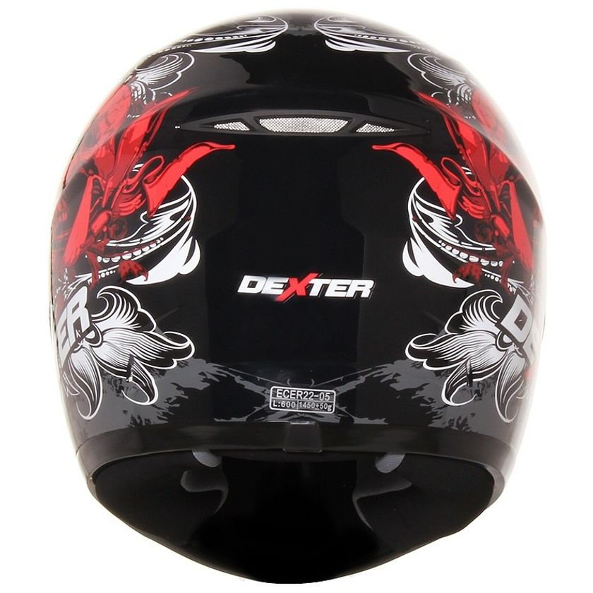 Full-face helmet Dexter SKULL - Motoblouz.com
