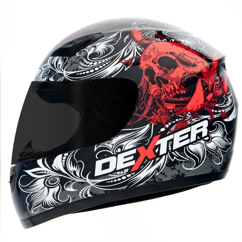 Casque intégral Dexter SKULL - Motoblouz.com