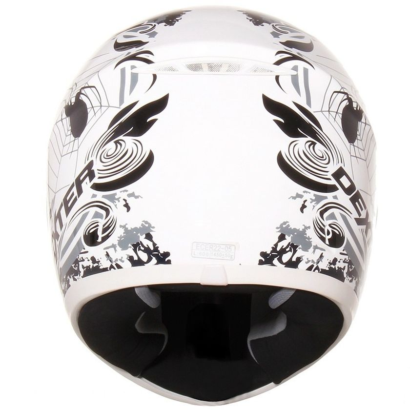 Full-face helmet Dexter SPIDER BLANC/GRIS - Motoblouz.com