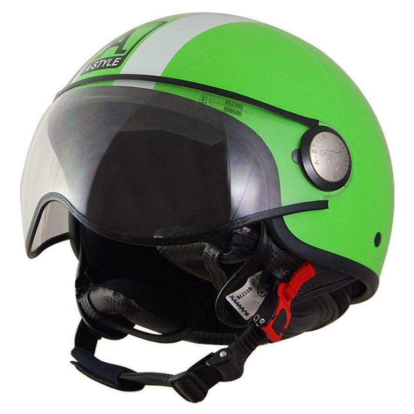 Casque jet A-Style A-STYLE VERT - Motoblouz.com