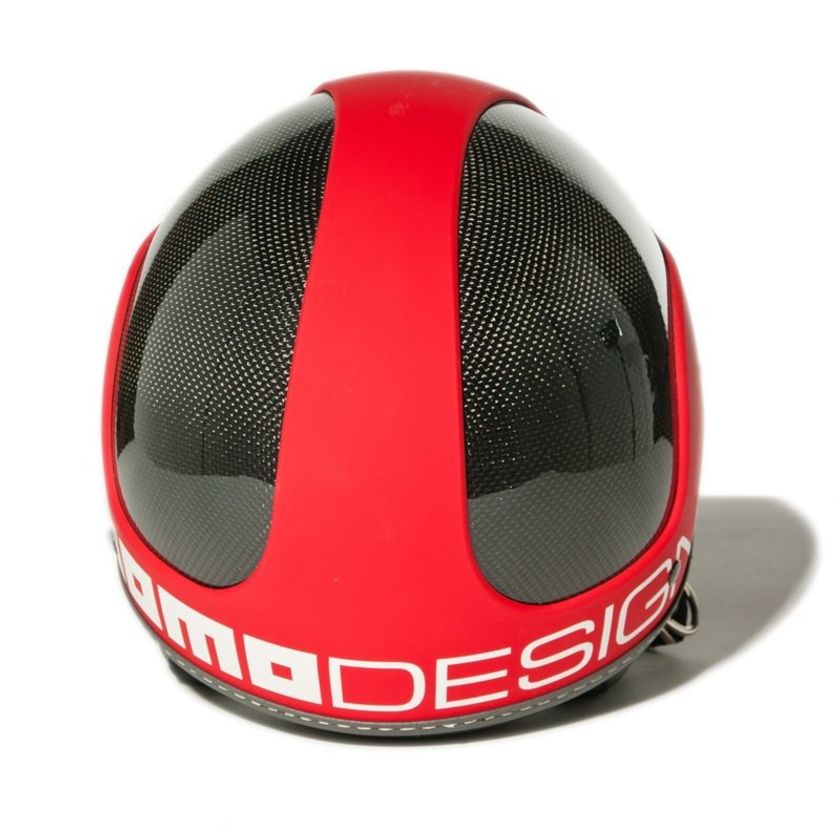 Casque jet Momo Design KOMPOLIGHT ROSSO - Motoblouz.com