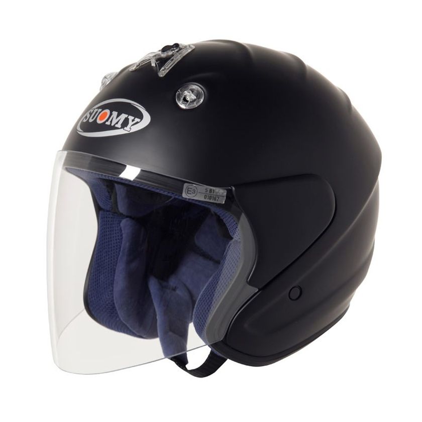 Casque jet Suomy NOMAD MATT BLACK - Motoblouz.com
