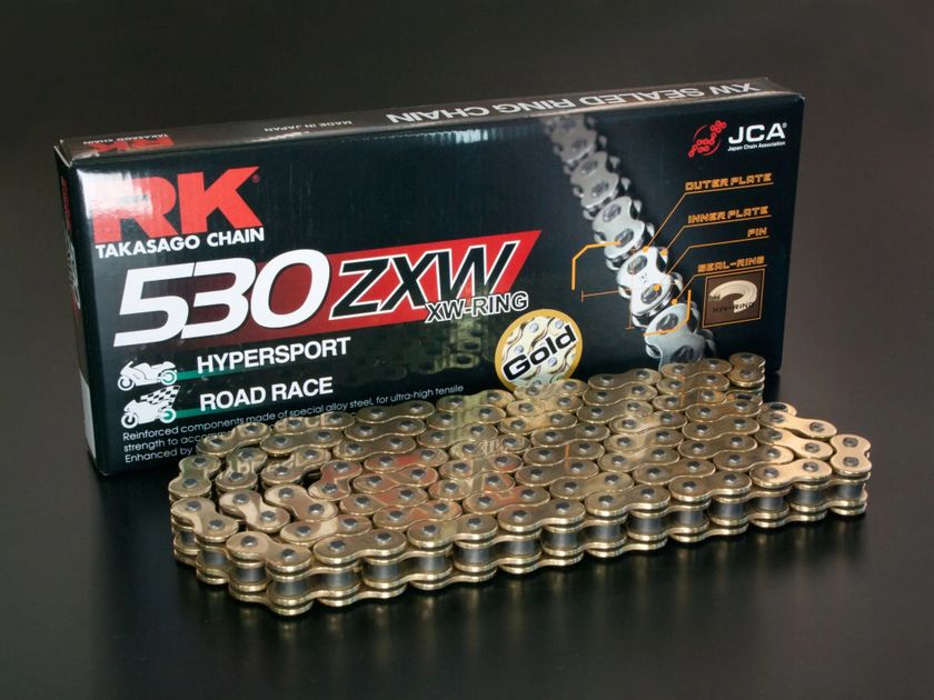 Chaîne Rk Série ZXW 120 maillons 530 1 universel - Motoblouz.com