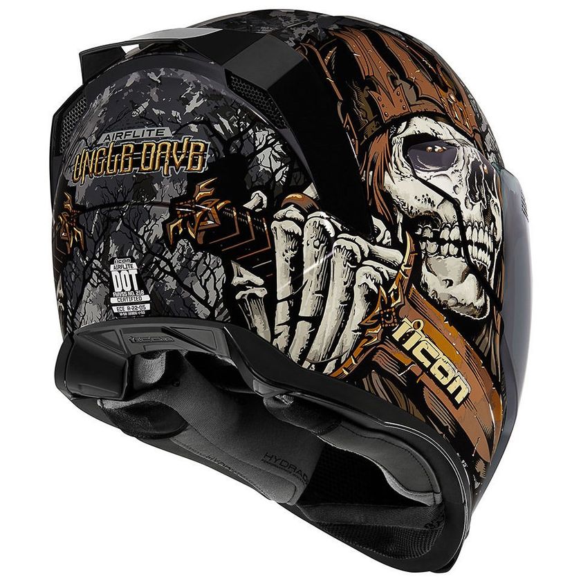 Full-face helmet Icon AIRFLITE UNCLE DAVE - Motoblouz.com