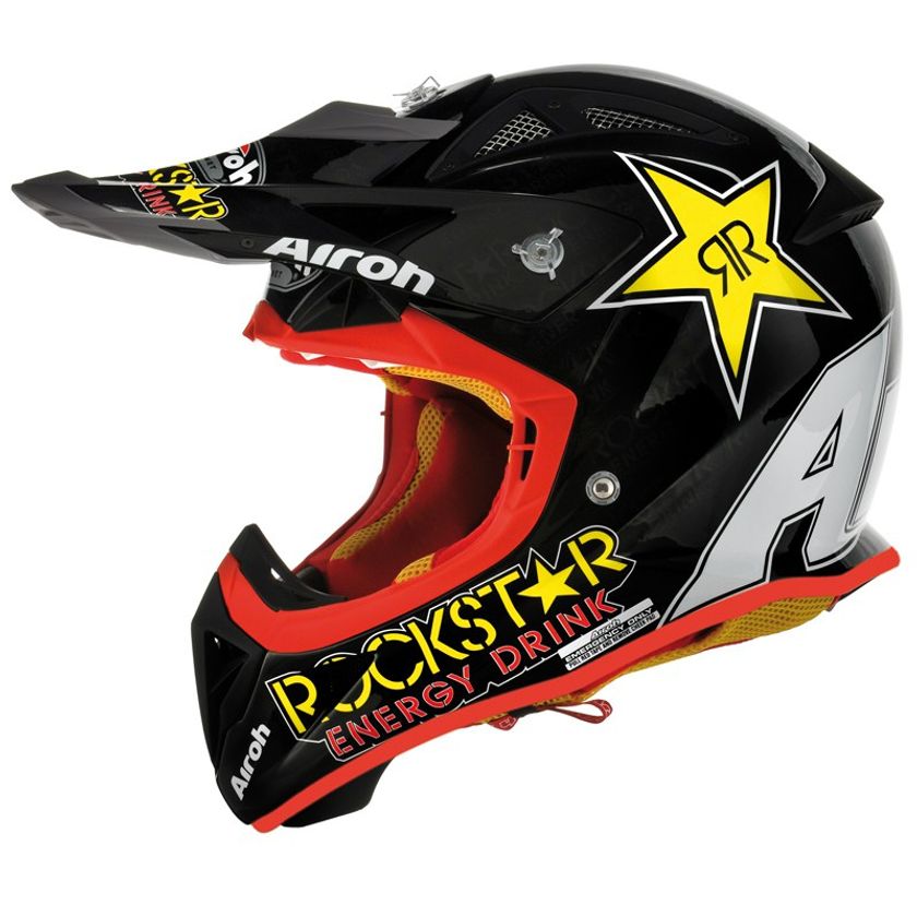 Cross-Helm Airoh AVIATOR DECO ROCKSTAR - Motoblouz.com