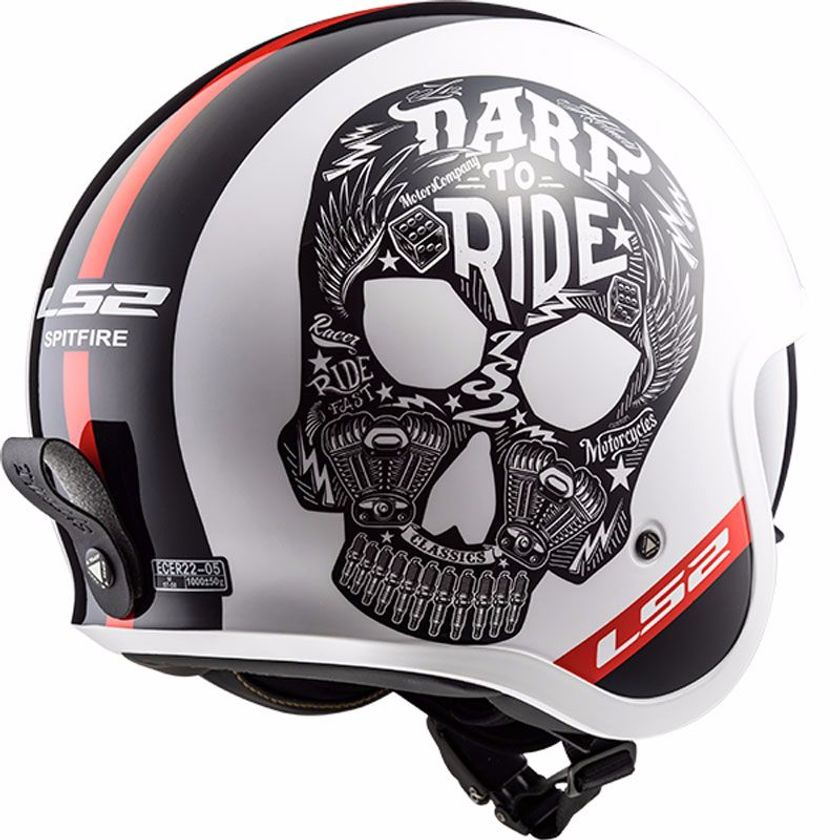 Jet-Helm LS2 OF599 - SPITFIRE INKY - Motoblouz.com