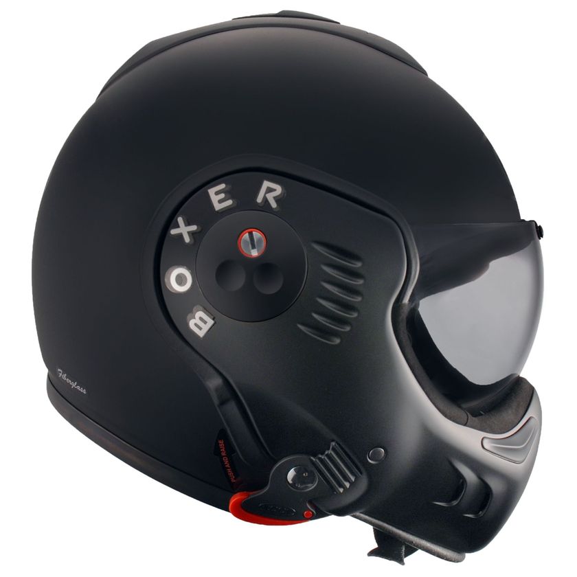 Casque modulable ROOF BOXER V8 NOIR MAT - Motoblouz.com