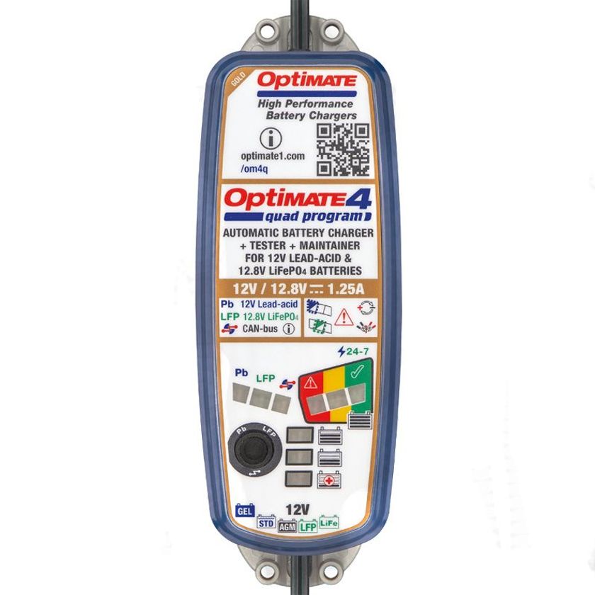 Chargeur Tecmate OptiMate 4 Quad Program Édition PREMIUM Can Bus 1 ...