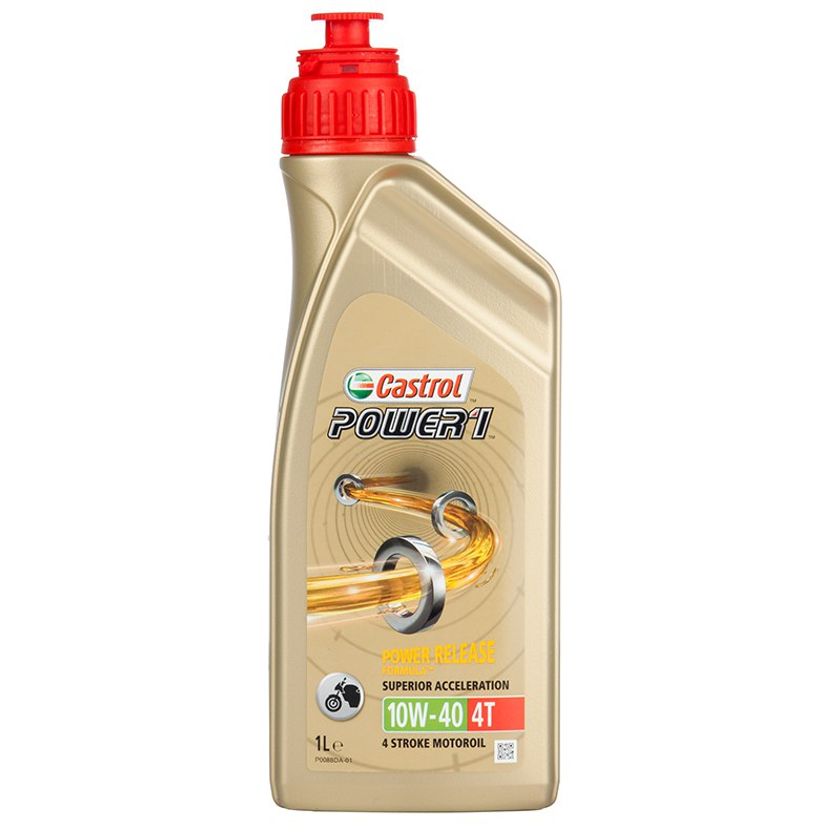 Huile moteur Castrol POWER 1 GPS 4T 10W40 1 LITRE 1 universel ...