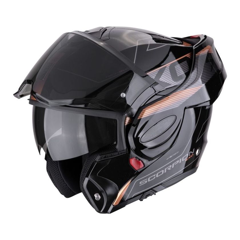 Casque modulable Scorpion Exo EXO-TECH EVO - TRAVELLER - Motoblouz.com