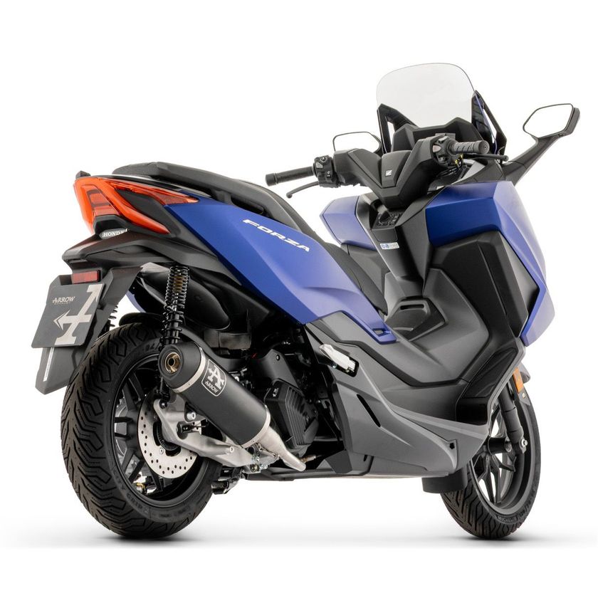 Silencieux Arrow Sonora alu noir - Motoblouz.com
