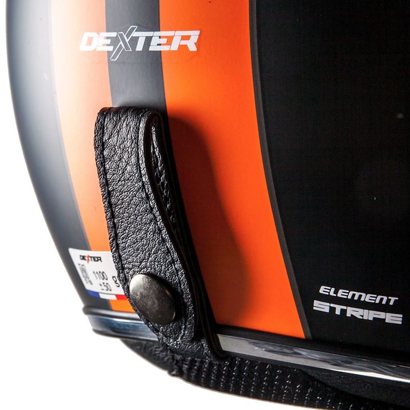Casque jet Dexter ELEMENT STRIPE - Motoblouz.com