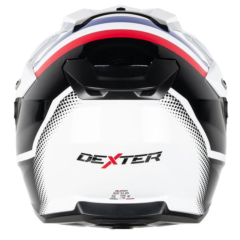 Casque intégral Dexter RAID BLACK/WHITE - Motoblouz.com