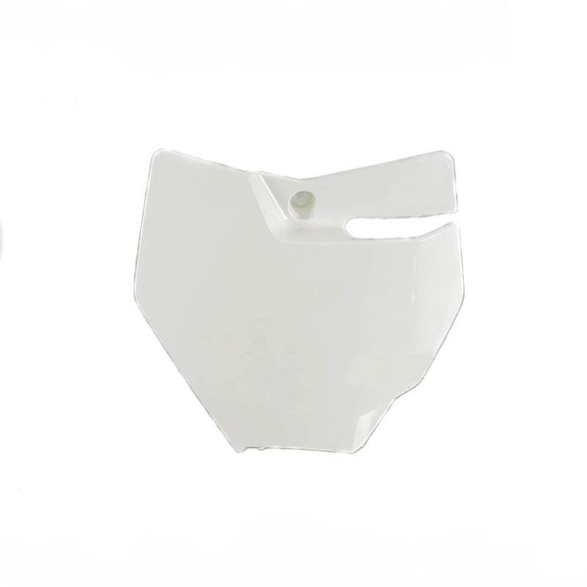 Front number plate Ufo BLANC - Motoblouz.com