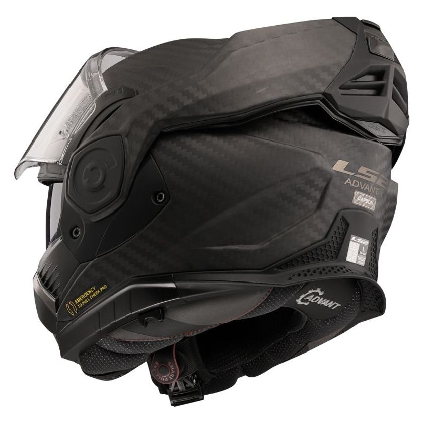 Casque modulable LS2 FF901 ADVANT X CARBON - SOLID - Motoblouz.com