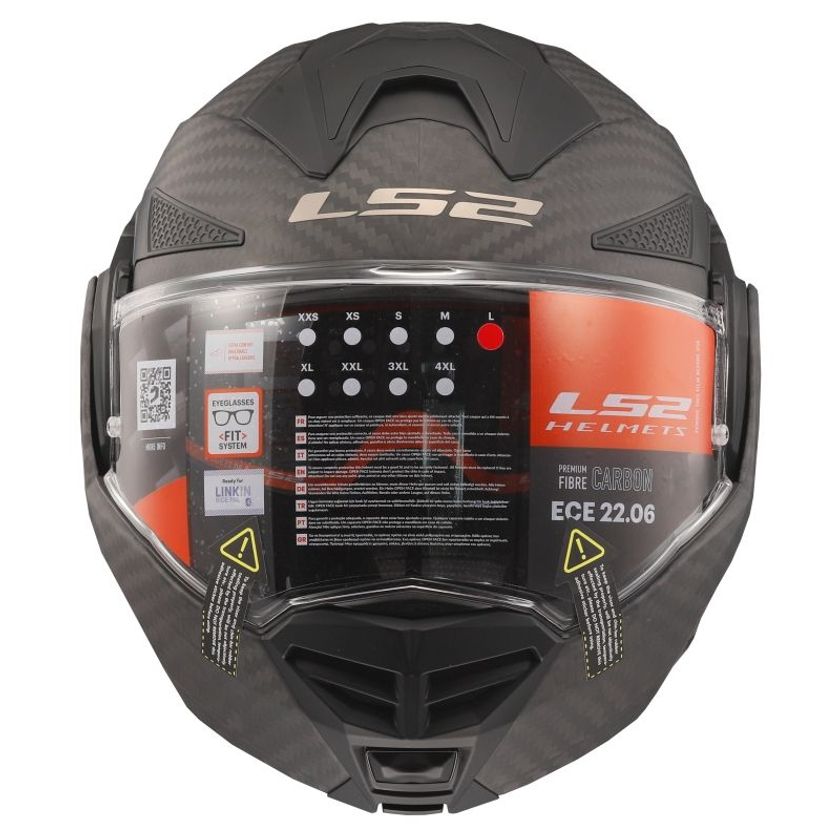 Casque modulable LS2 FF901 ADVANT X CARBON - SOLID - Motoblouz.com