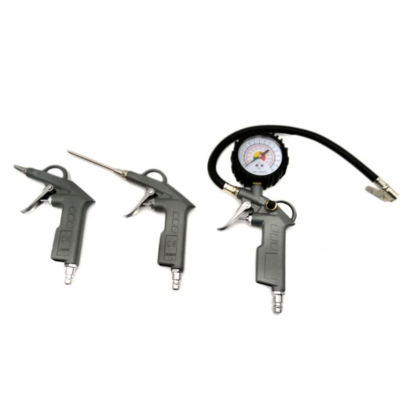 Compresseur Brazoline - Gonfleur avec 2 Soufflettes 15m Tuyau Flexible ...