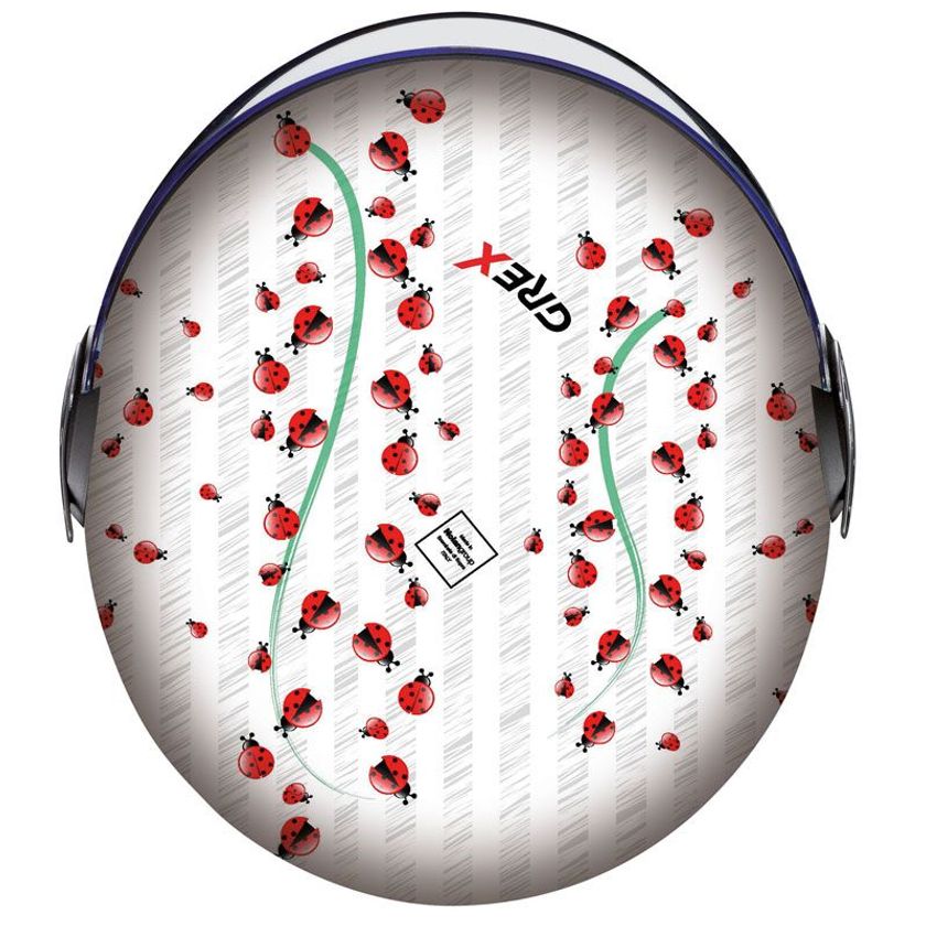 Jet helmet Grex G1.1 - ARTWORK - LADYBUG - Motoblouz.com