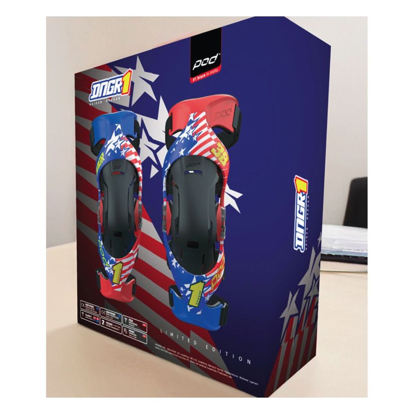 Orthopaedic knee brace POD K4 2.0 HAIDEN DEEGAN - Motoblouz.com