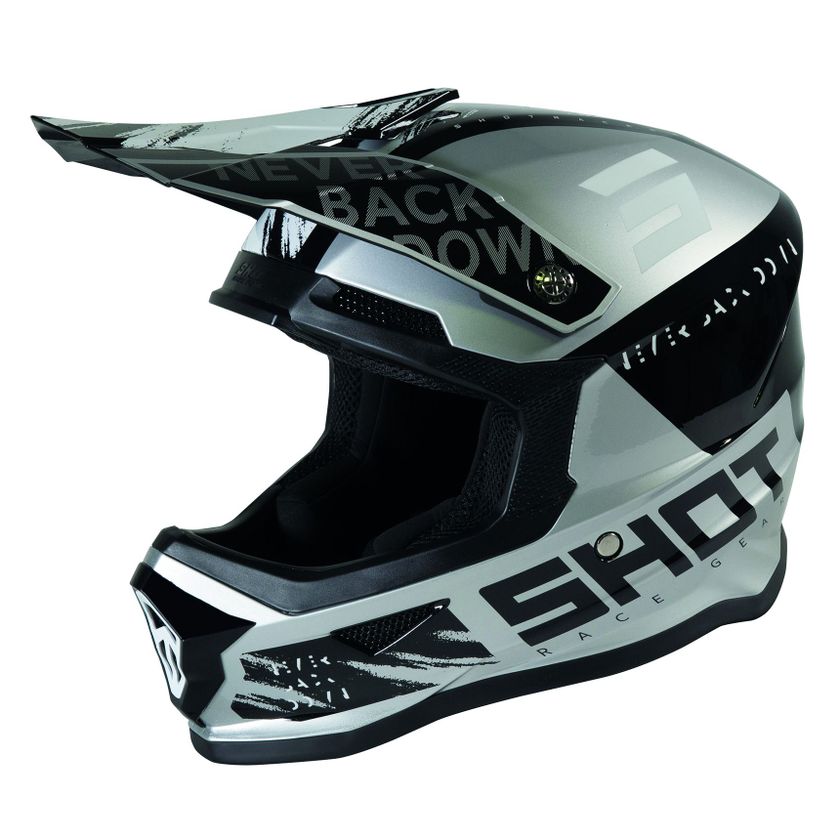 Cross helmet Shot CHILD FURIOUS DRAW - BLACK GREY GLOSSY - Motoblouz.com