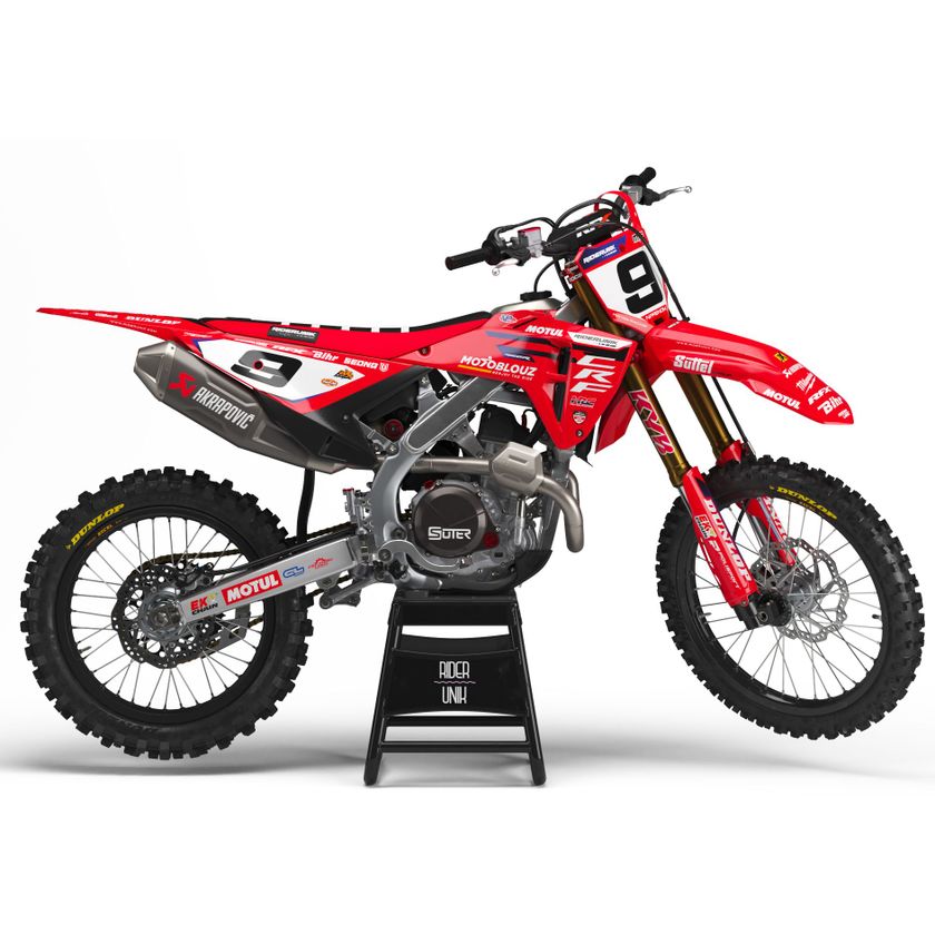 Kit déco RiderUnik Team Honda Motoblouz SR 26 - Motoblouz.com