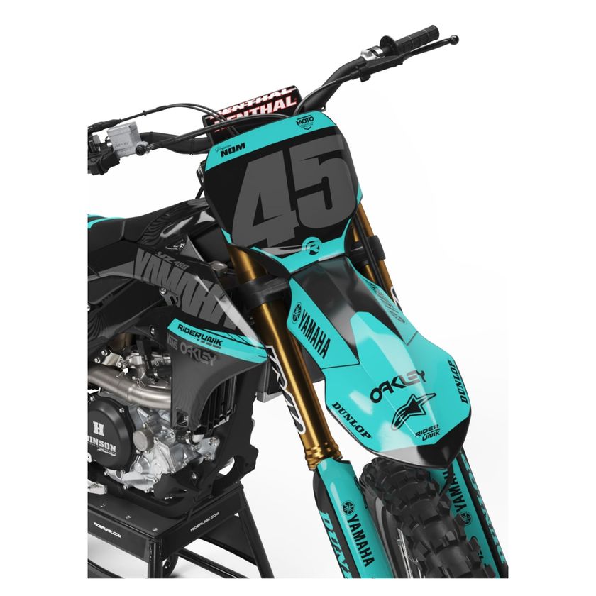 Decoration kit RiderUnik ZEBRA TEAL - Motoblouz.com