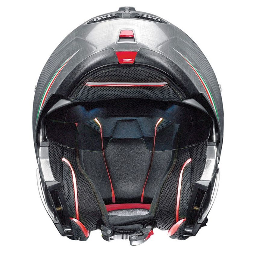 Modular helmet Nolan N104 ABSOLUTE ITALY N-COM CHROME - Motoblouz.com