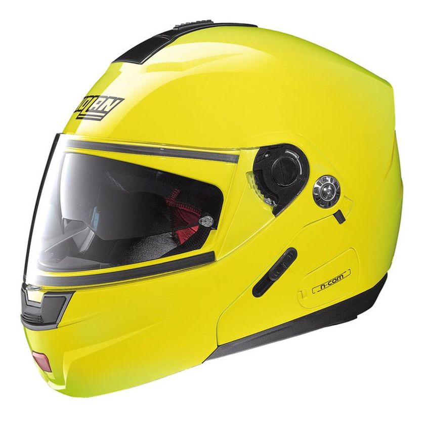 Modular helmet Nolan N91 EVO HI VISIBILITY N-COM - Motoblouz.com