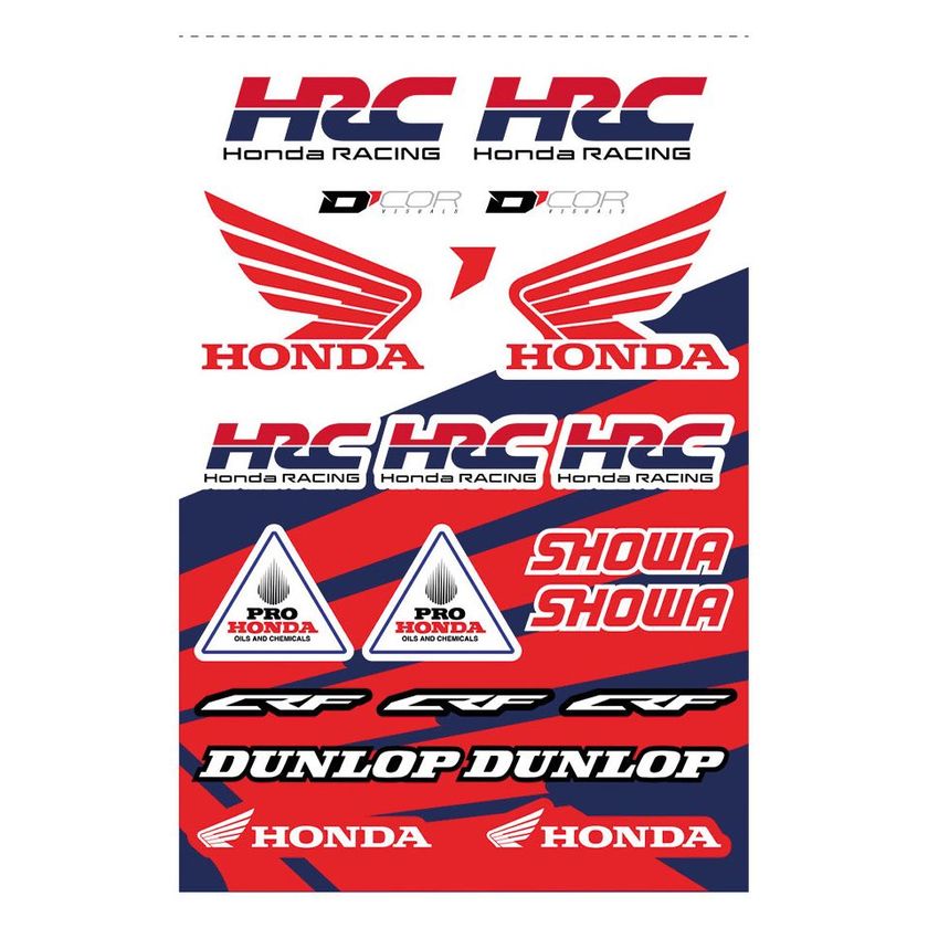 Planche de stickers D'cor Honda HRC - Motoblouz.com