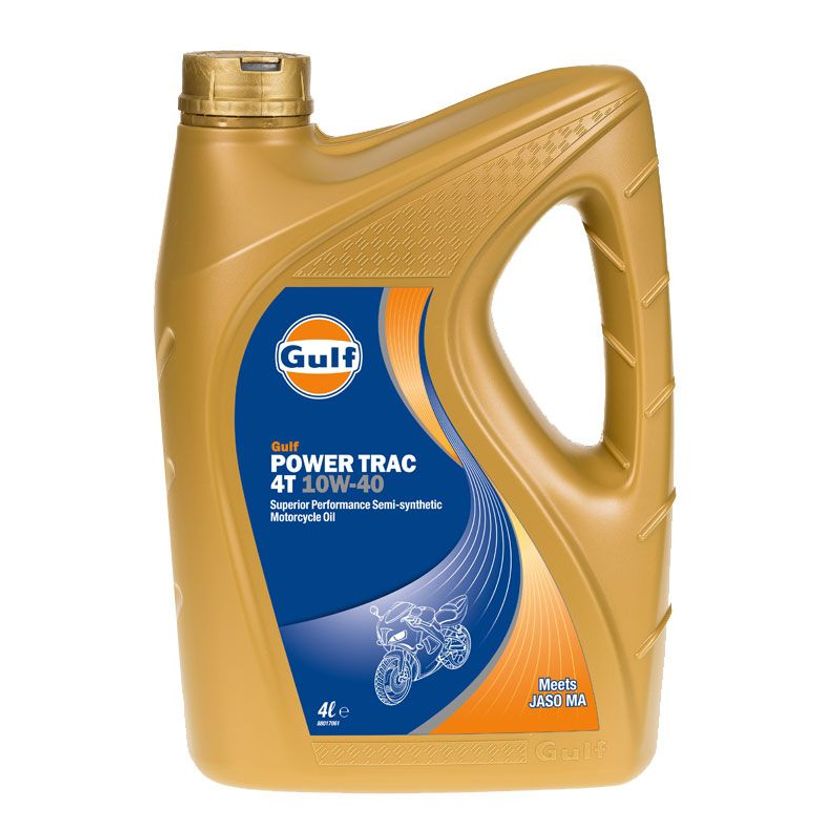 Engine oil Gulf Power Syntrac 4T 10W-40 4 LITRES 1 Universal ...
