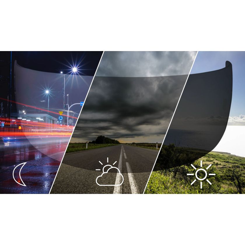 Visor helmet KLIM KRIOS FACE PRO TRANSITION - Motoblouz.com